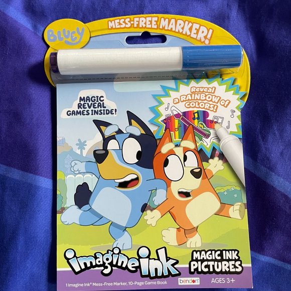 Bluey | Toys | Bluey Imagine Ink Activity Book Brand New Messfree Kid ...